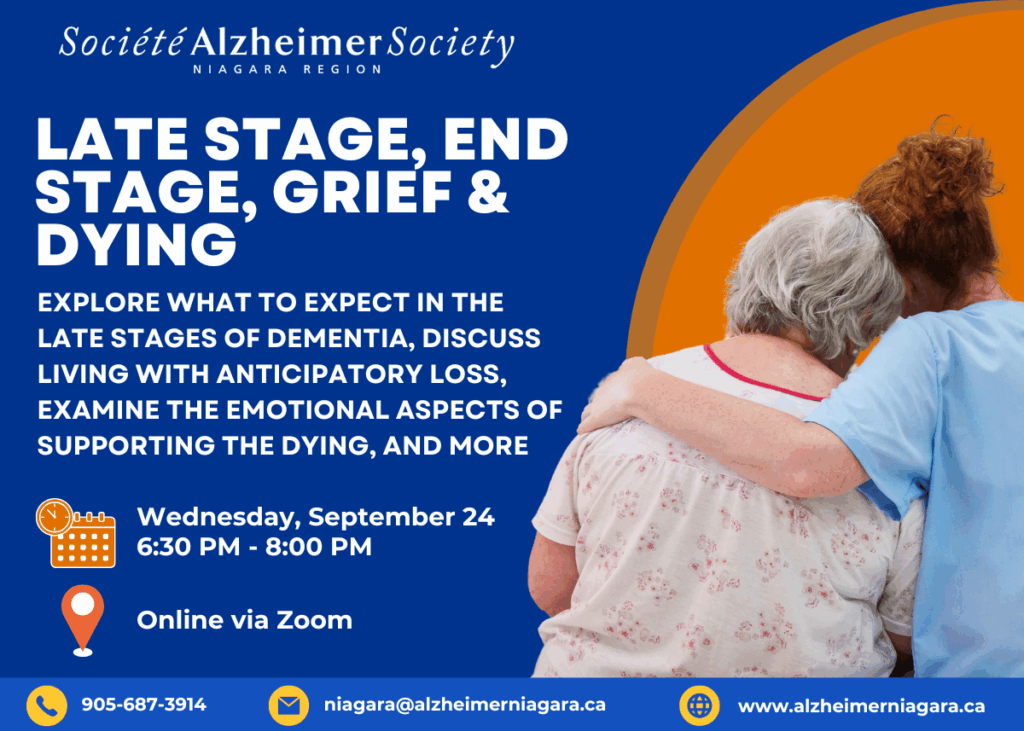 Late Stage, End Stage, Grief & Dying - Greater Niagara Chamber of Commerce